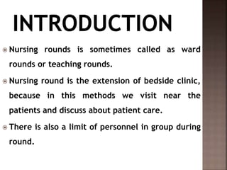 Class presentation on nursing rounds and reports.pptx