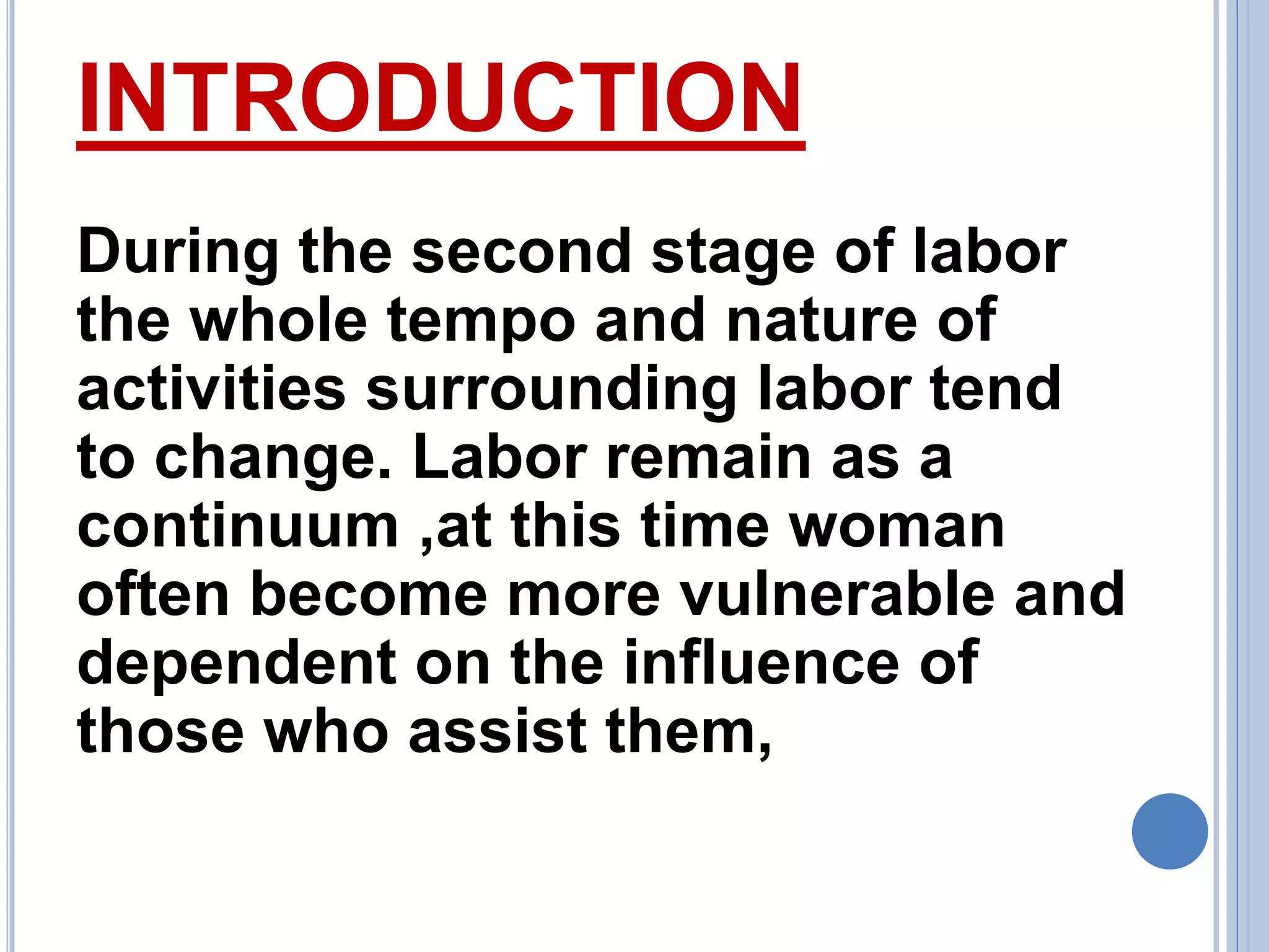 presentation on second stage of labor | PPTX