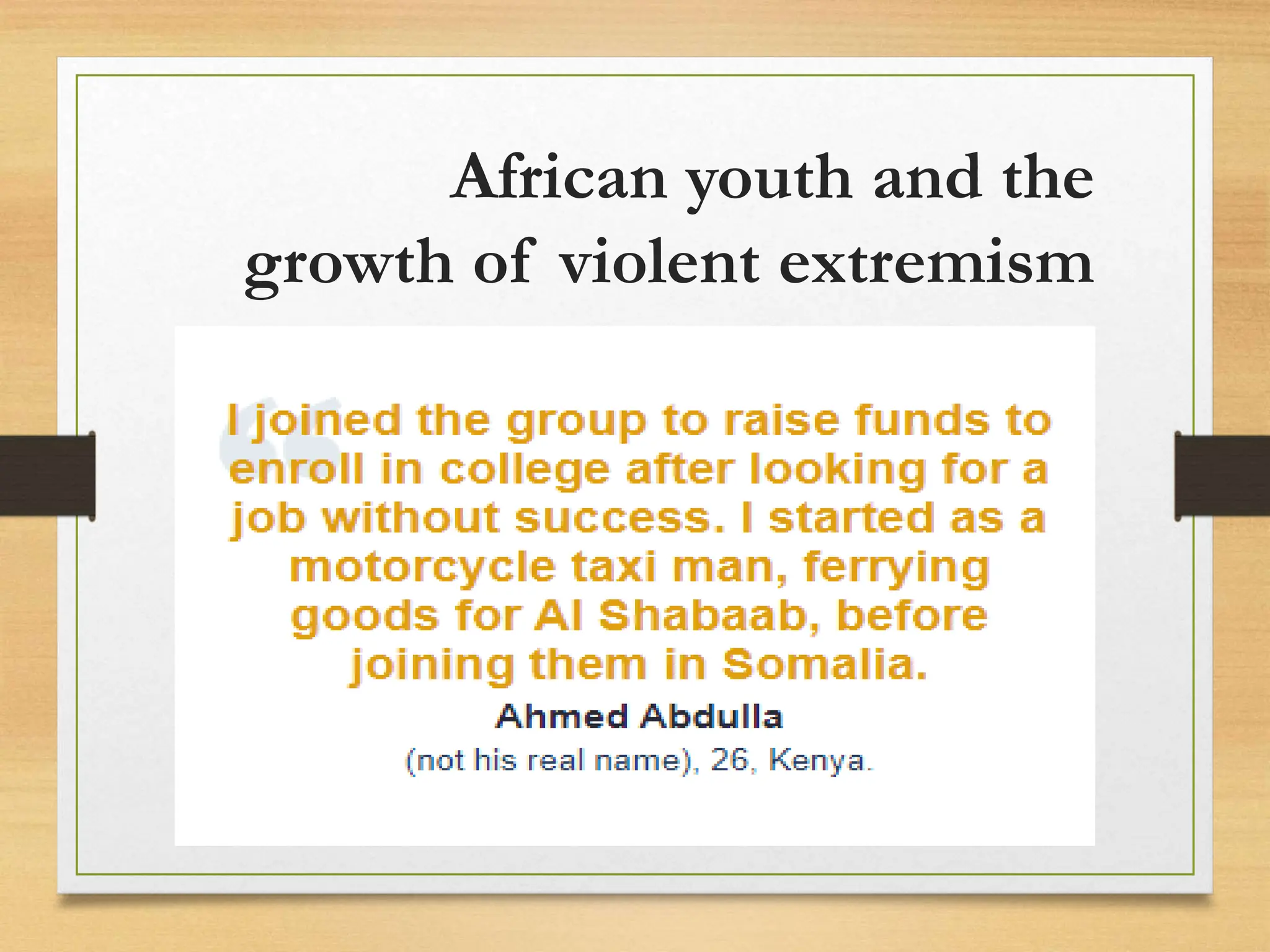 Class Presentation on Terrorism and violent extremism.ppt