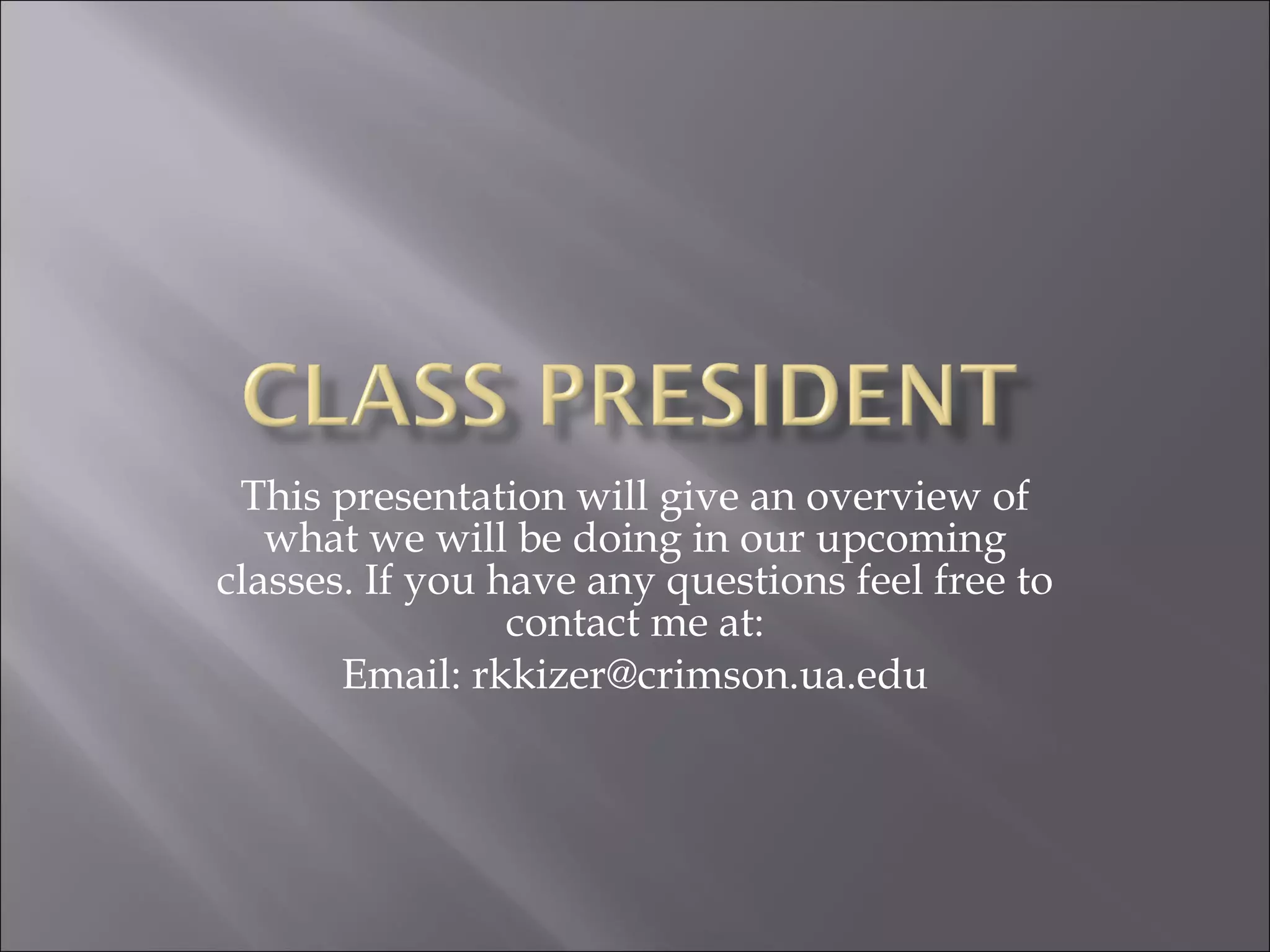 Class president | PPT