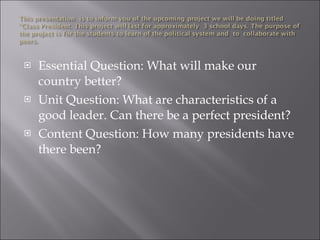 Class president | PPT