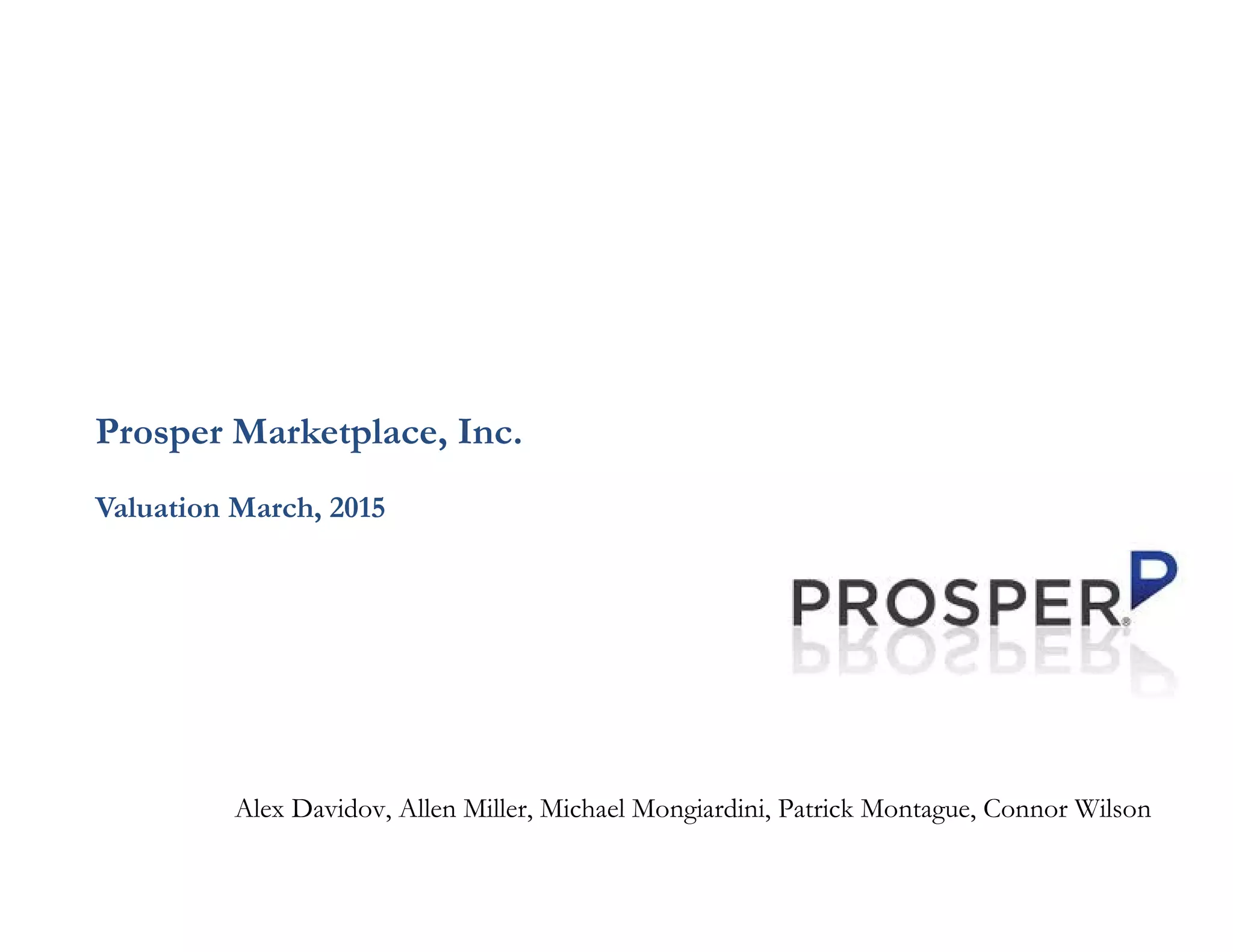 P2P Lending: Prosper | PPT