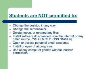 Class Procedures | PPTX | Internet Safety | Parenting