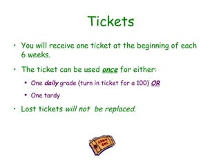 Classprocedures wcjh 7th grade 2011 2012 | PPT