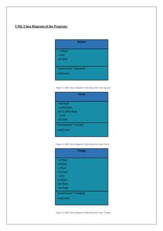 Class program and uml in c++ | PDF