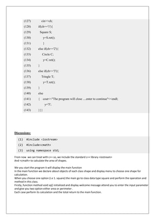 Class program and uml in c++ | PDF