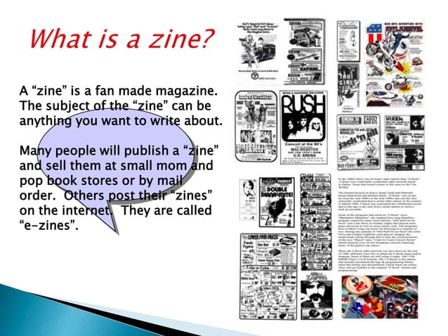Class Project on How To Create a Zine | PPTX