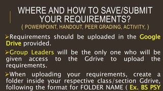 Class Reporting Guidelines POWERPOINT PRESENTATION | PPTX | Educational ...