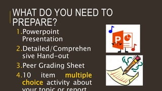 Class Reporting Guidelines POWERPOINT PRESENTATION | PPTX | Educational ...