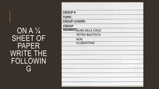 Class Reporting Guidelines POWERPOINT PRESENTATION | PPTX