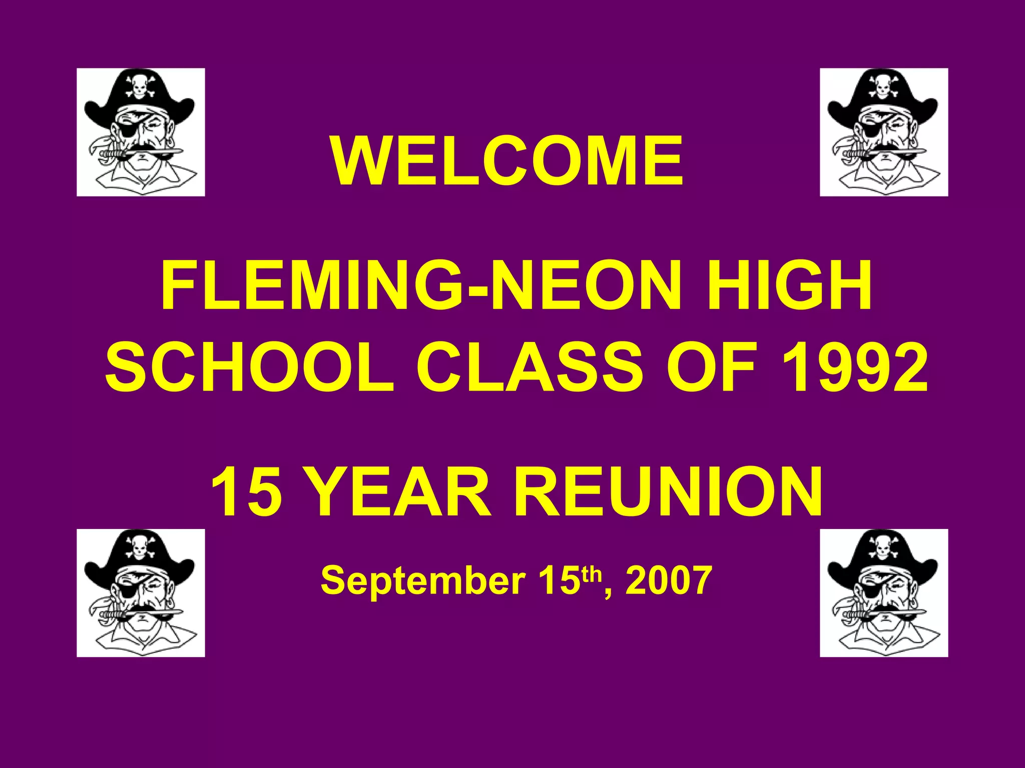 Class Reunion Slide Show | PPT