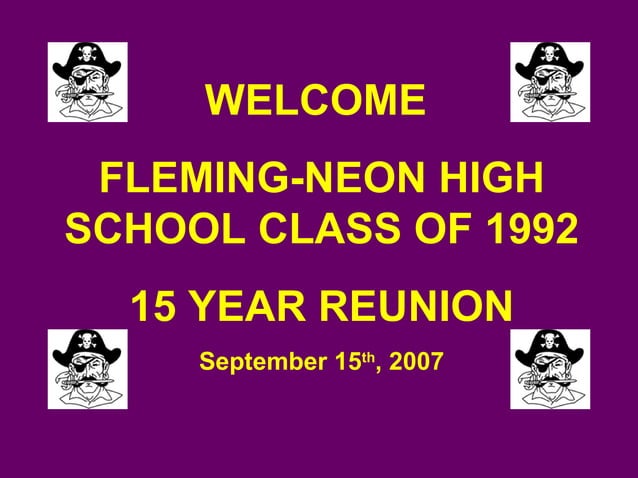 Class Reunion Slide Show | PPT
