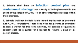 classromm Health Protocol.pptx | Infectious Diseases | Diseases and ...