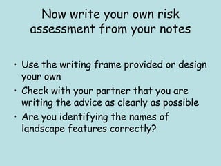 Classroom Activity Our Risk Assessment | PPT