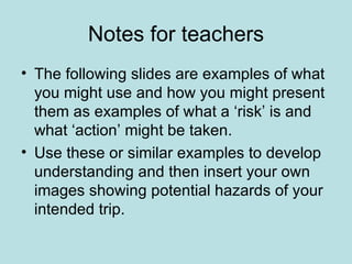 Classroom Activity Our Risk Assessment | PPT