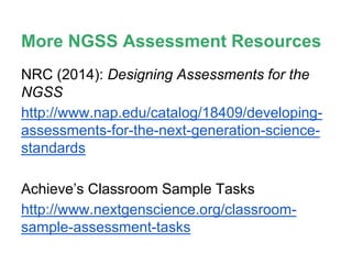 Classroom Assessment Strategies for NGSS Earth and Space Sciences | PPT