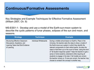 Classroom Assessment Strategies for NGSS Earth and Space Sciences | PPTX