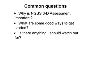 Classroom Assessment Strategies for NGSS Earth and Space Sciences | PPTX