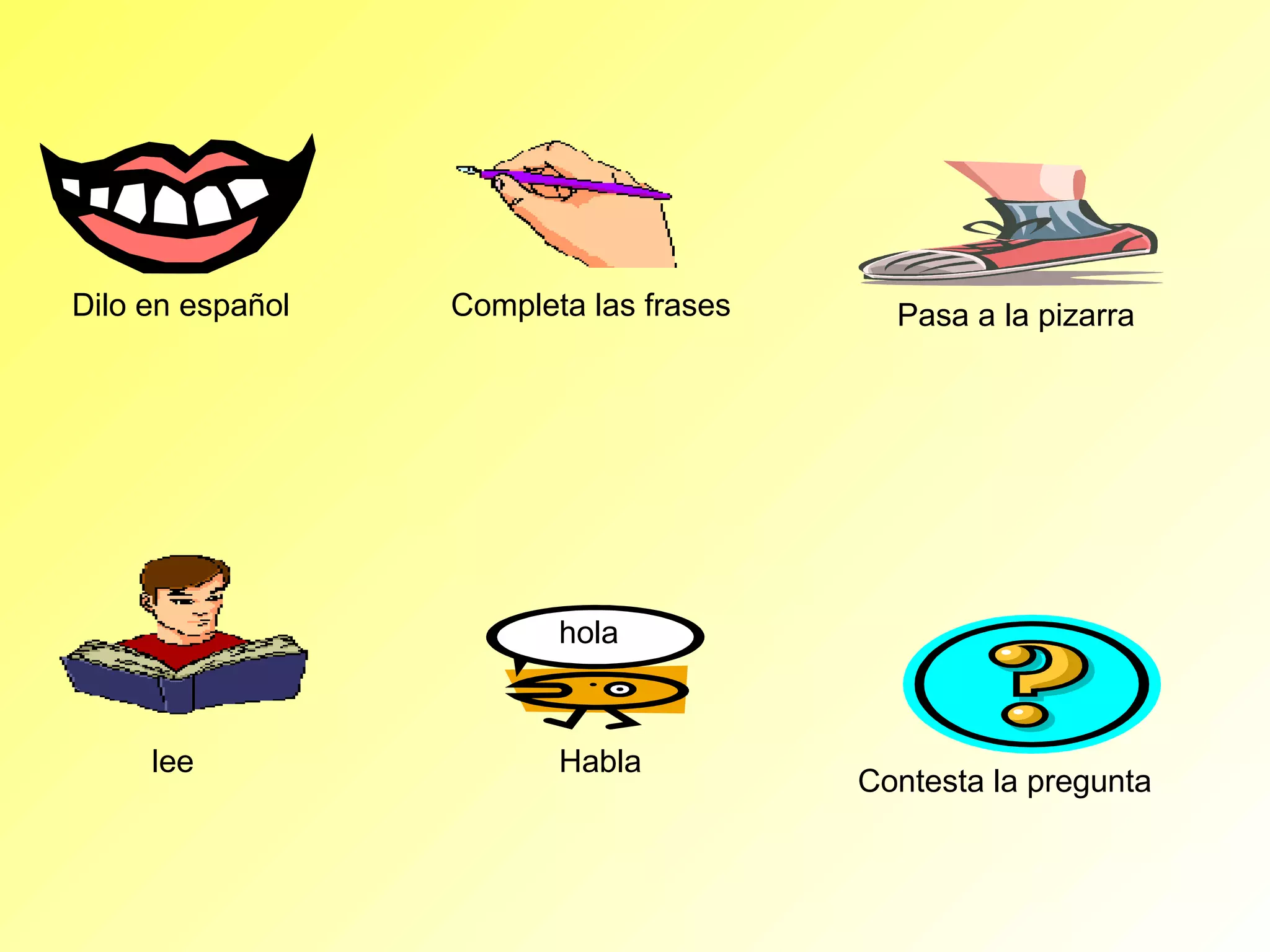 Classroom Commands Ppt