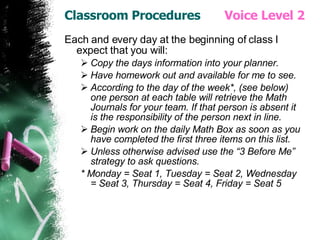 Classroom Expectations | PPT