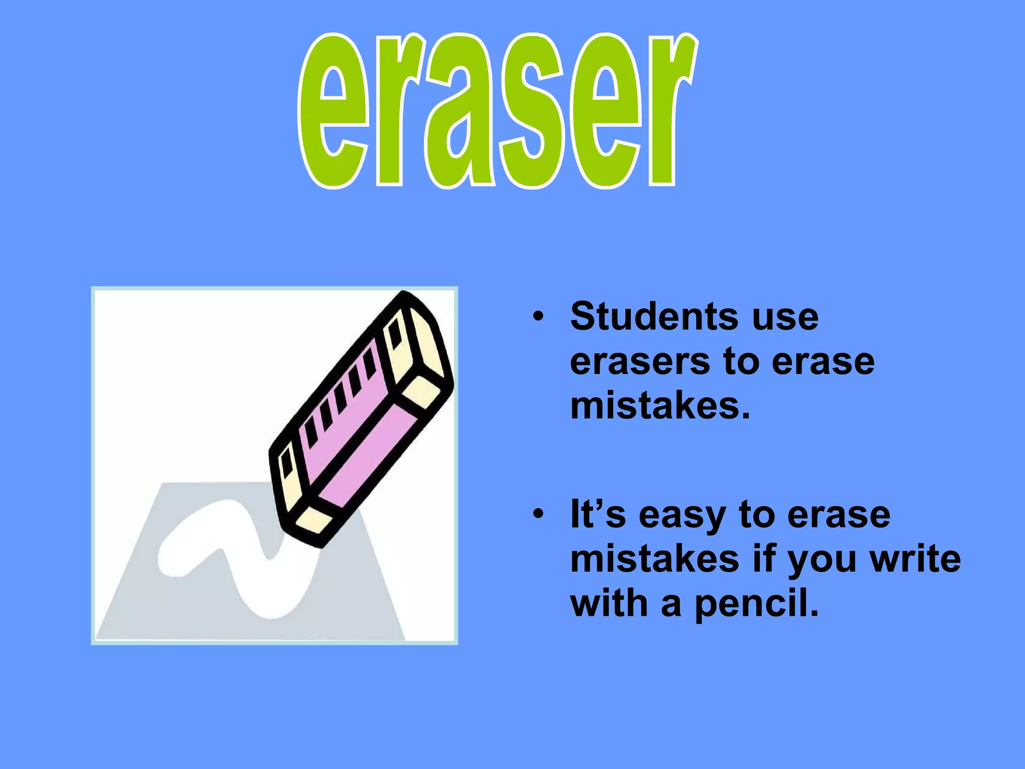 Classroom Items | PPT