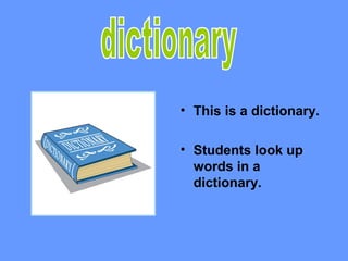 Classroom items | PPT