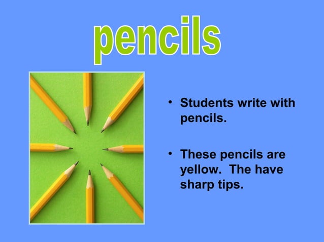 Classroom items | PPT