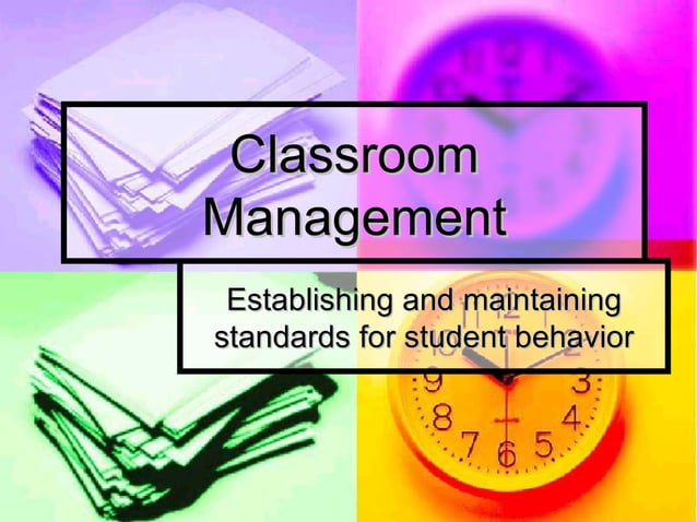 Classroom Management 1 | PPT | Homework and Study | Education