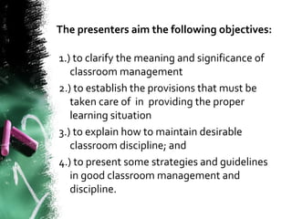 Classroom management-presentation | PPT