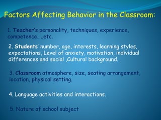 Classroom management | PPTX