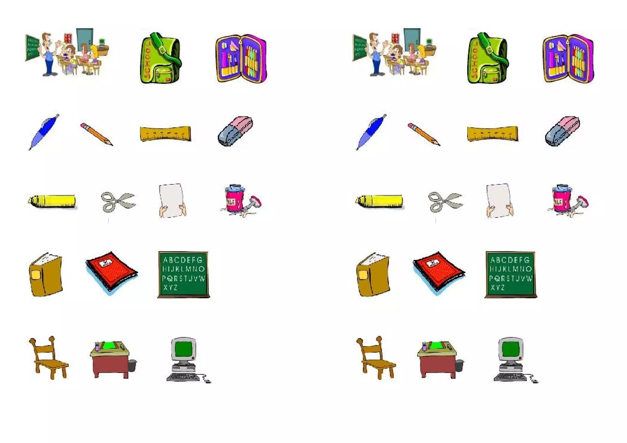 Classroom Objects | PDF