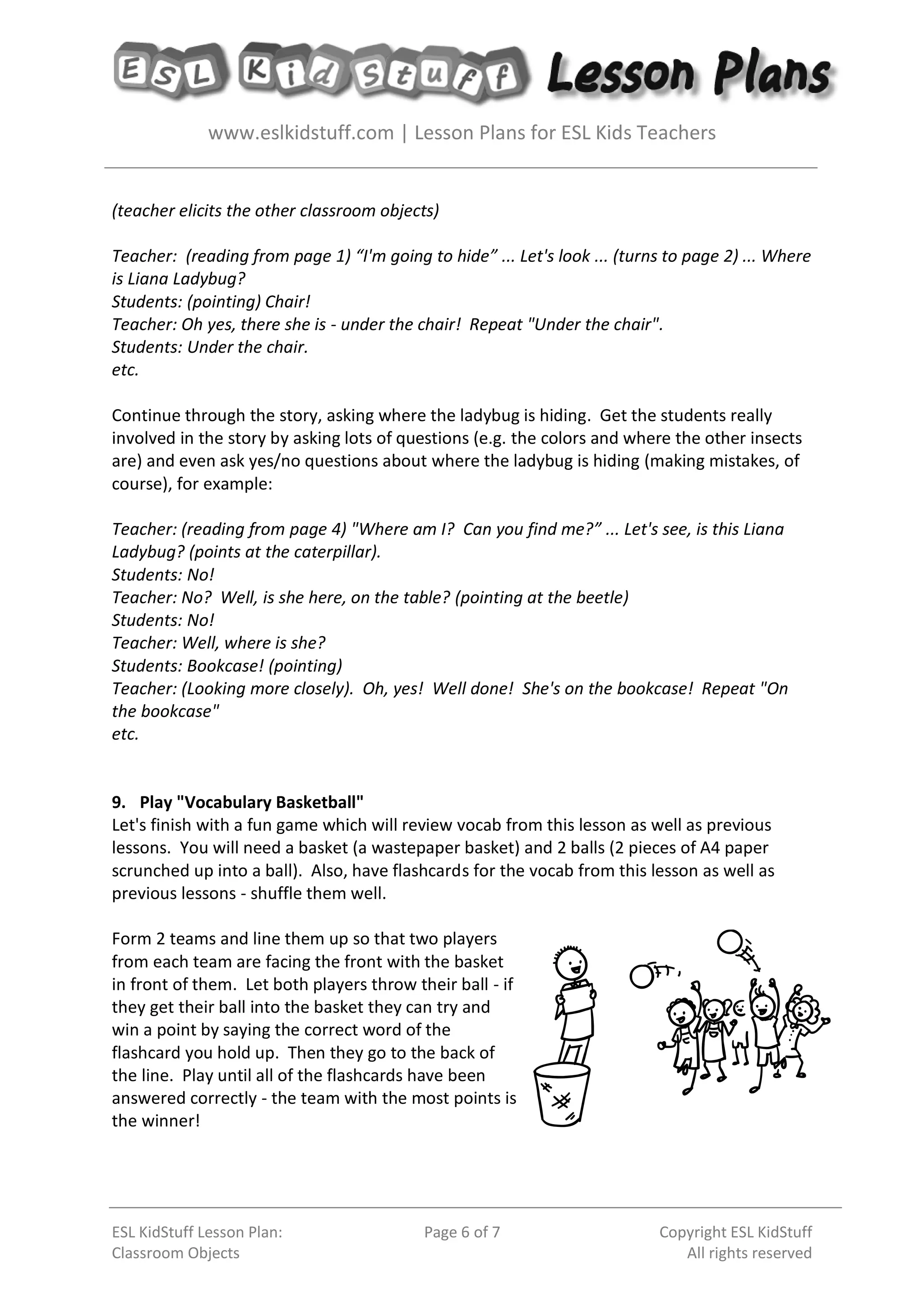 Classroom objects-lesson-plan | PDF