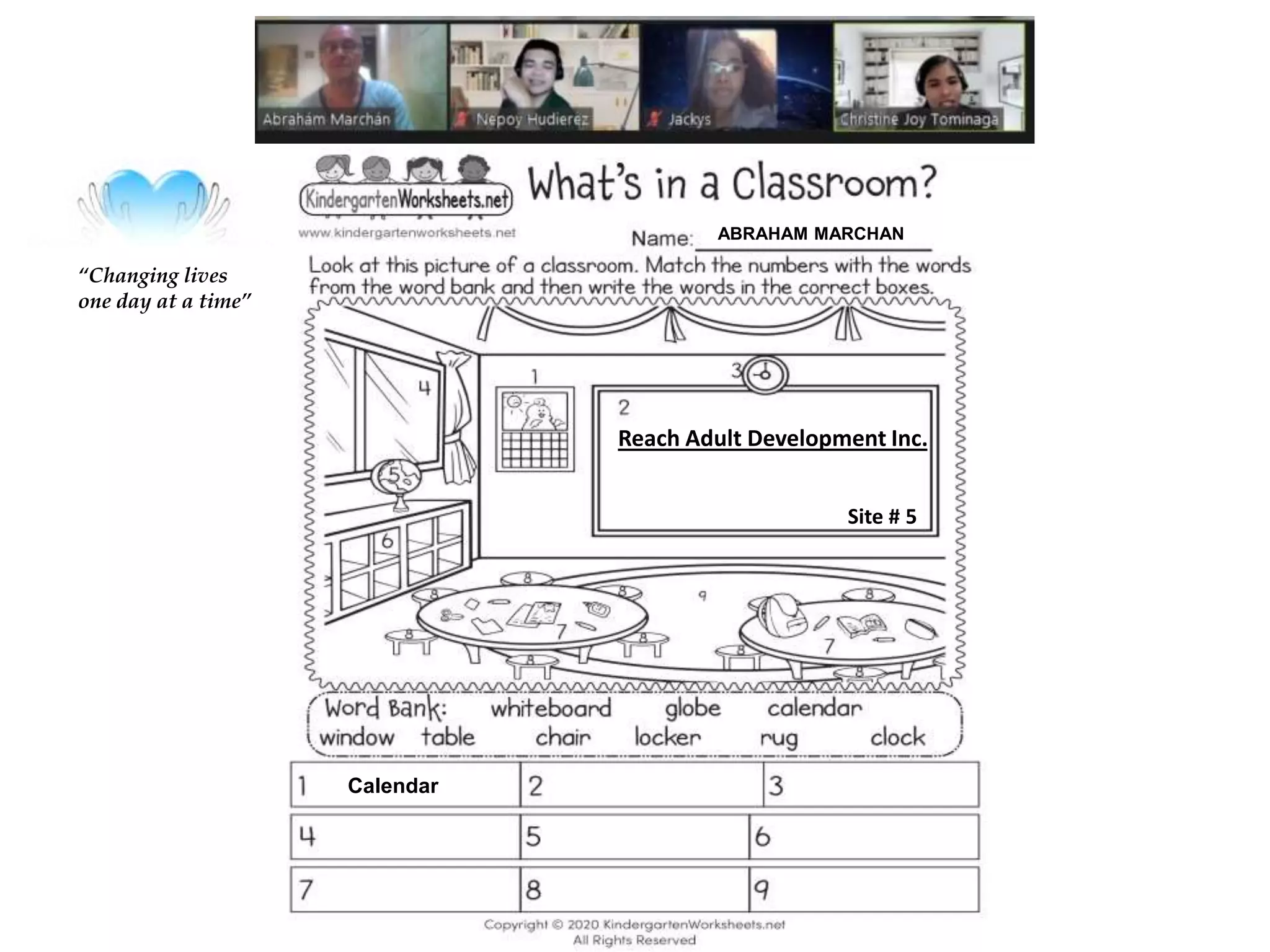 classroom-objects-worksheet.pptx