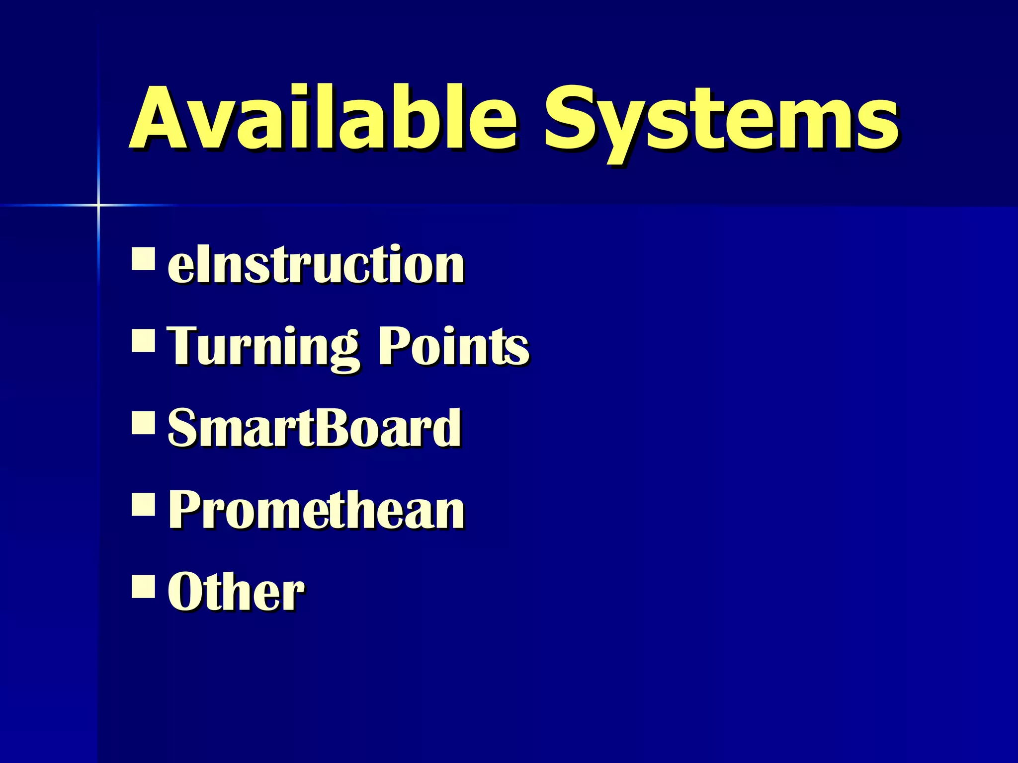 Classroom Performance Systems With Design Examples | PPT