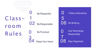 Classroom - Behavior - Rules - Presentation | PPTX | Education