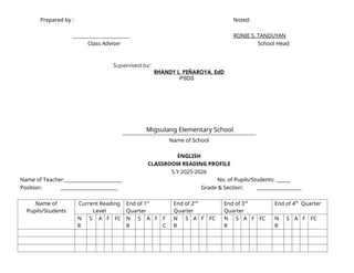 School and Classroom Reading-Profile.docx