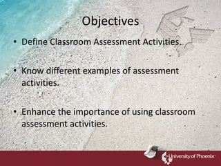 Classroom assessment | PPT | Educational Assessment | Education