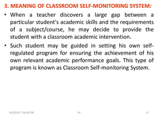 Classroom accountability and self monitoring systems | PPT