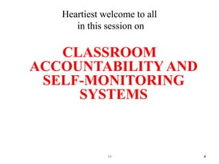 Classroom accountability and self monitoring systems | PPT