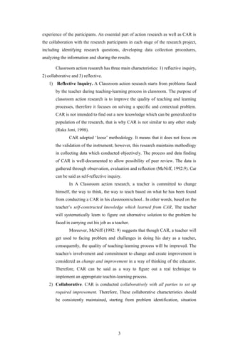 Classroom action research. added | DOC