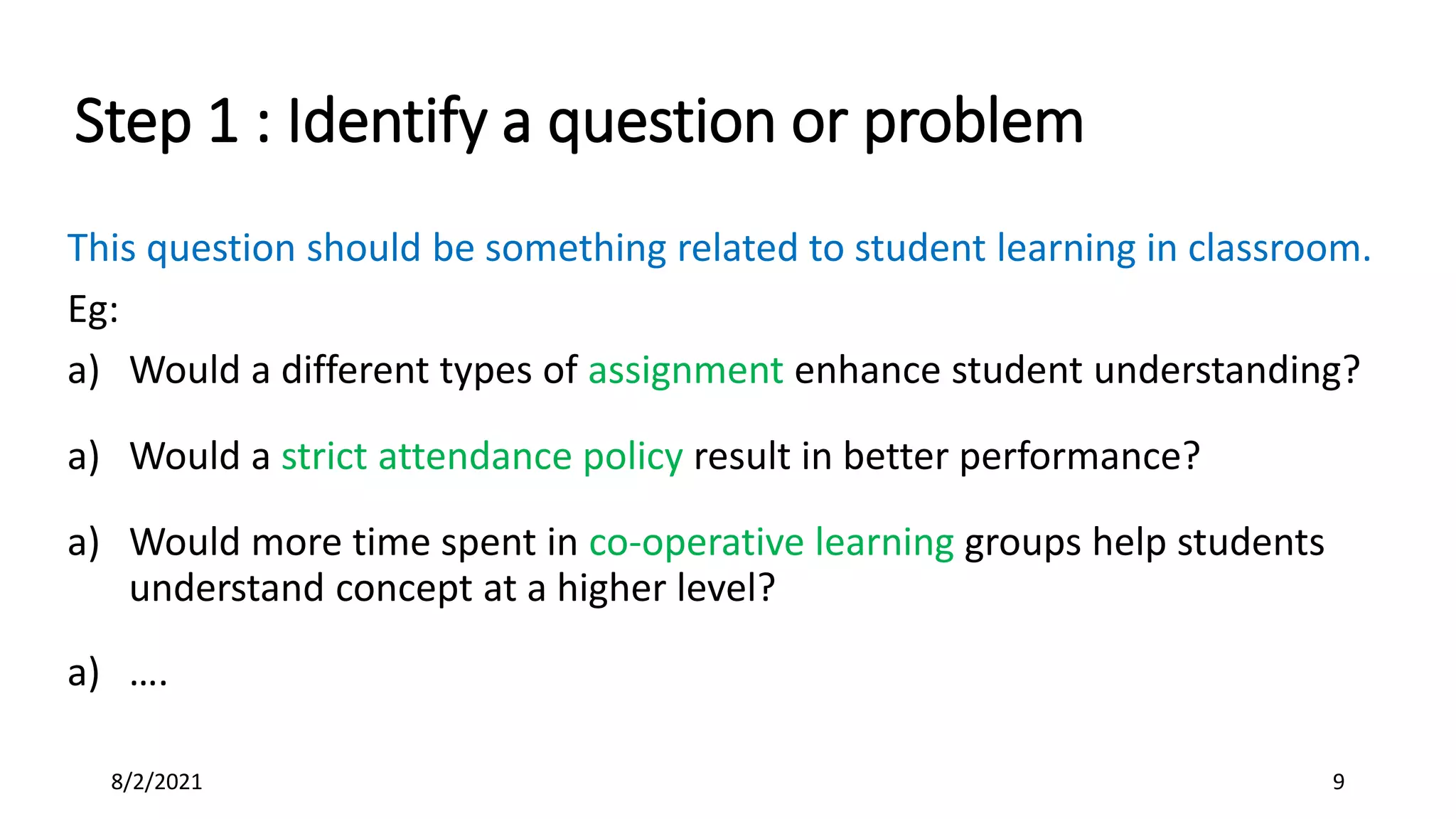 Classroom action research | PPTX