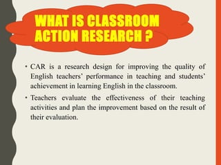 Classroom action research | PPTX