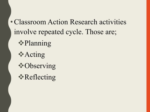 Classroom action research | PPTX | Screenwriting | Content Production