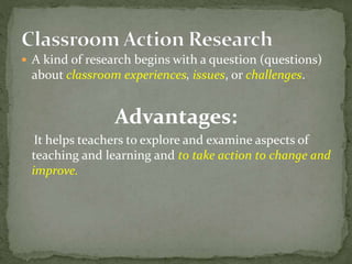 Classroom action research ppt | PPTX
