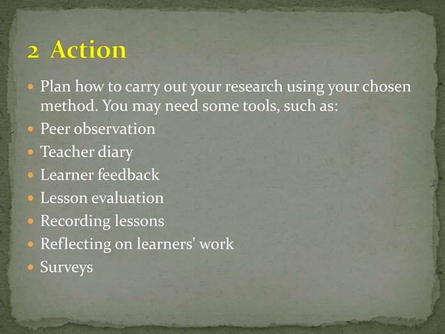Classroom action research ppt | PPTX | Educational Assessment | Education
