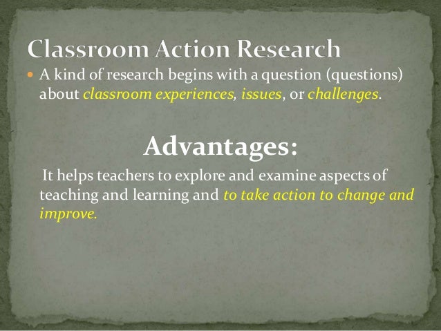 Classroom action research ppt
