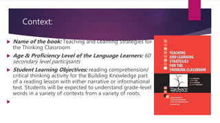 Classroom activities | PPT