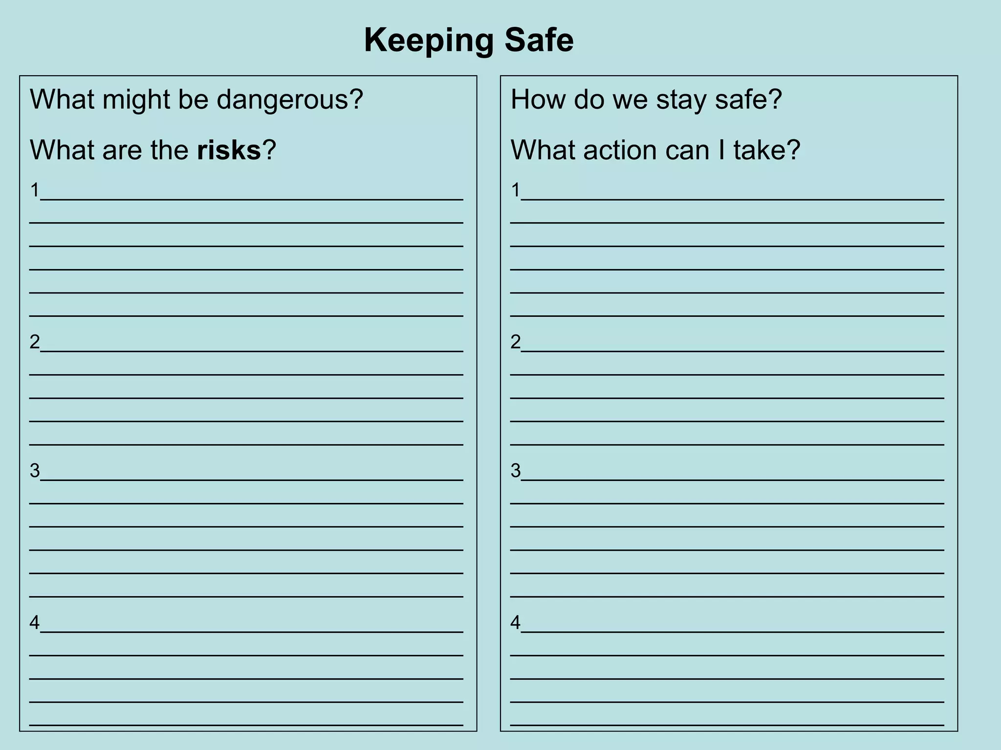 Classroom Activity Our Risk Assessment | PPT