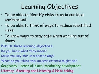 Classroom Activity Our Risk Assessment | PPT