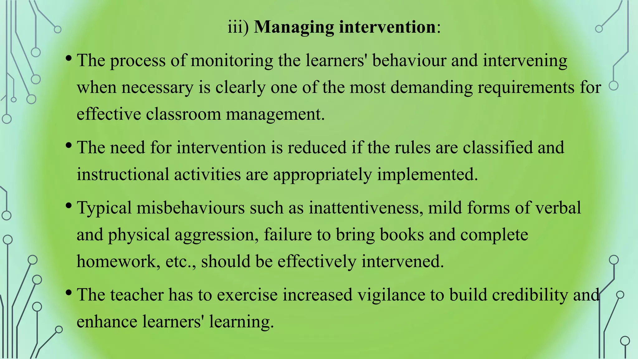 Classroom and behaviour management | PPTX